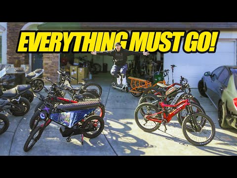 SELLING ALL MY E–BIKES! We need room in the garage!