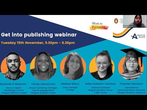 Creative Access x Penguin Random House work in publishing week panel