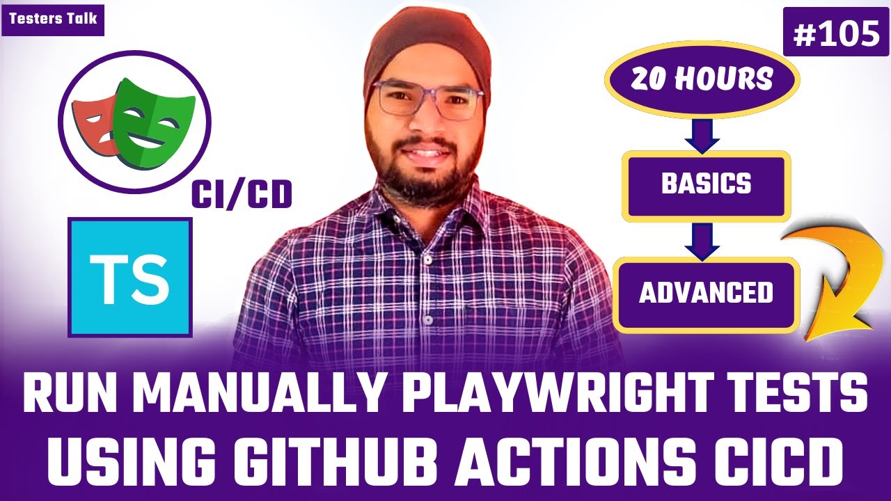 #105 How to Run Playwright Automation Tests Using GitHub Actions | Manual Trigger Github Actions