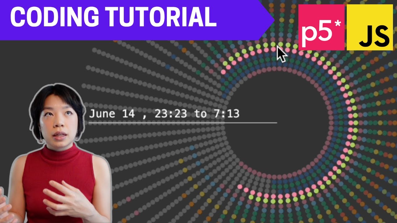 p5.js Coding Tutorial | Sleep Tracker (Data Visualization)