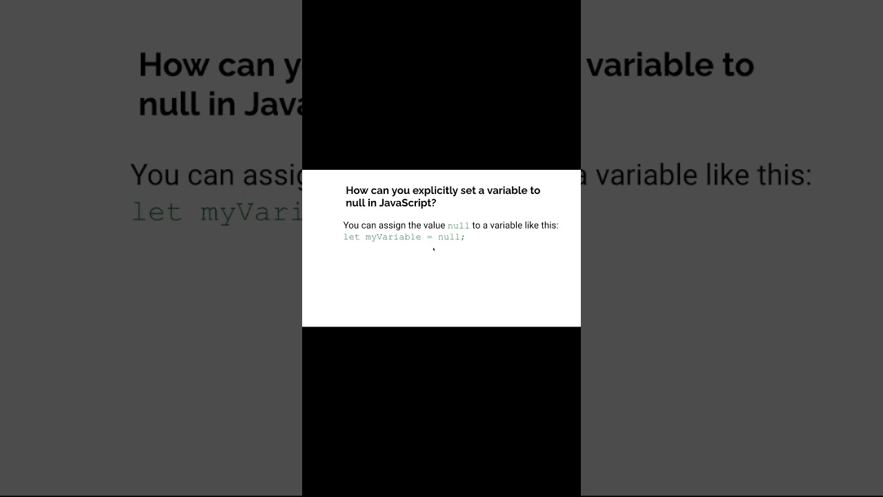 #3 JavaScript Interview Questions: Explaining the Difference Between null and undefined