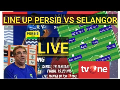 Line up persib vs selangor