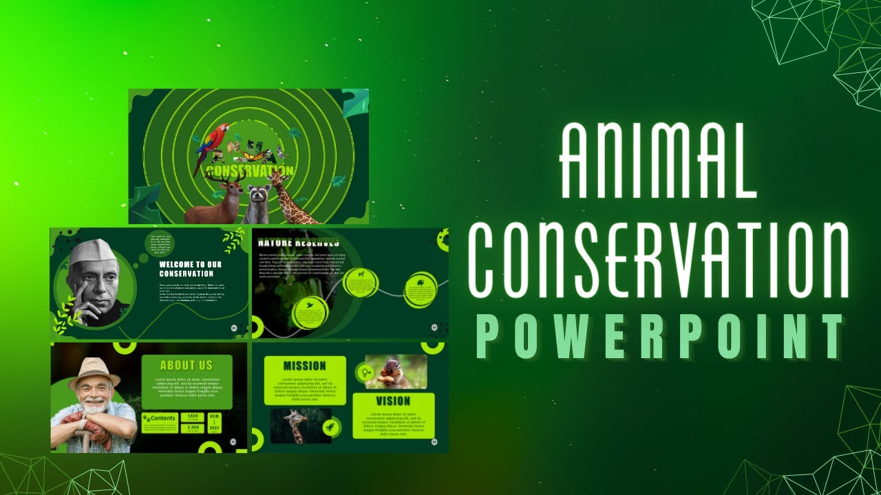 Animal Conservation powerpoint | TUTORIAL | [FREE TEMPLATE]