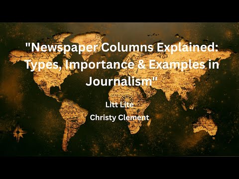 "Inside Newspaper Columns: How They Shape Opinions, Spark Debates, and Influence the World!"