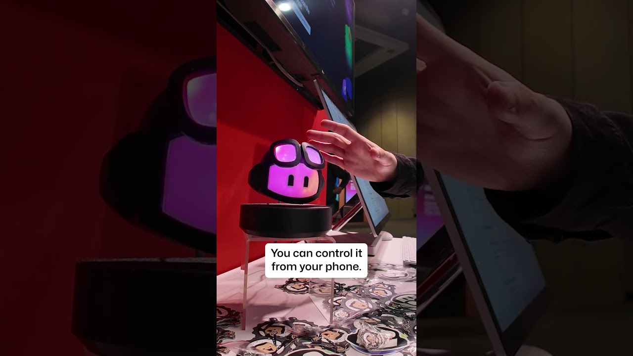 Meet the 3D printed, open source, GitHub Copilot floating lamp project