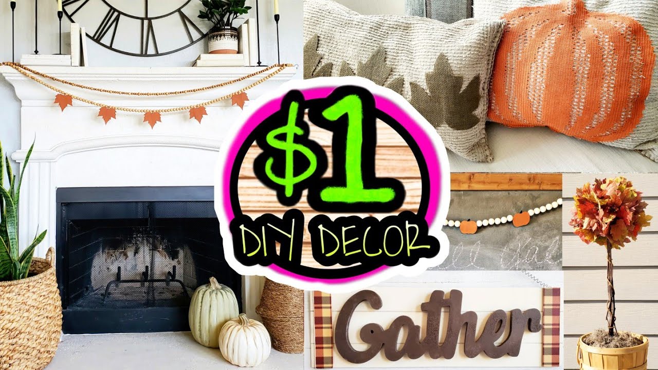 5 EASY Dollar Tree DIY Fall Decor 2020 Ideas Farmhouse Boho Style