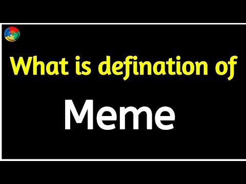 || what is the definition of " Meme " || Definition in english language ||