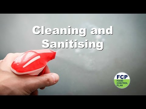 Cleaning and Sanitizing
