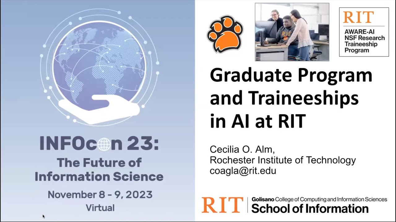 Graduate Program and Traineeships in AI at the Rochester Institute of Technology