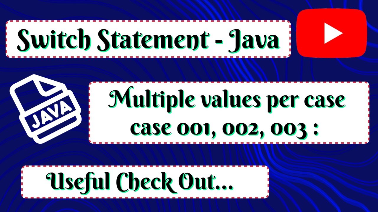 Switch statement - Multiple values in a single Case : Java.