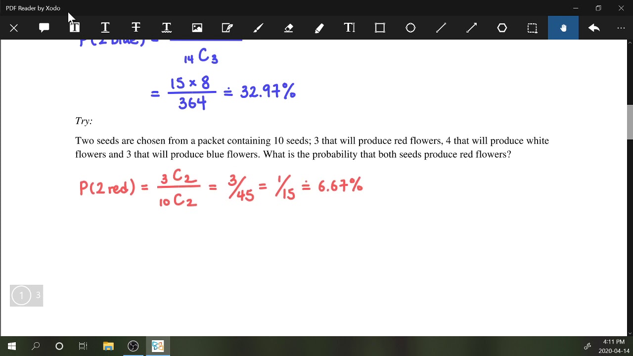 5.3 - Probabilities Using Counting Methods (Part 1)
