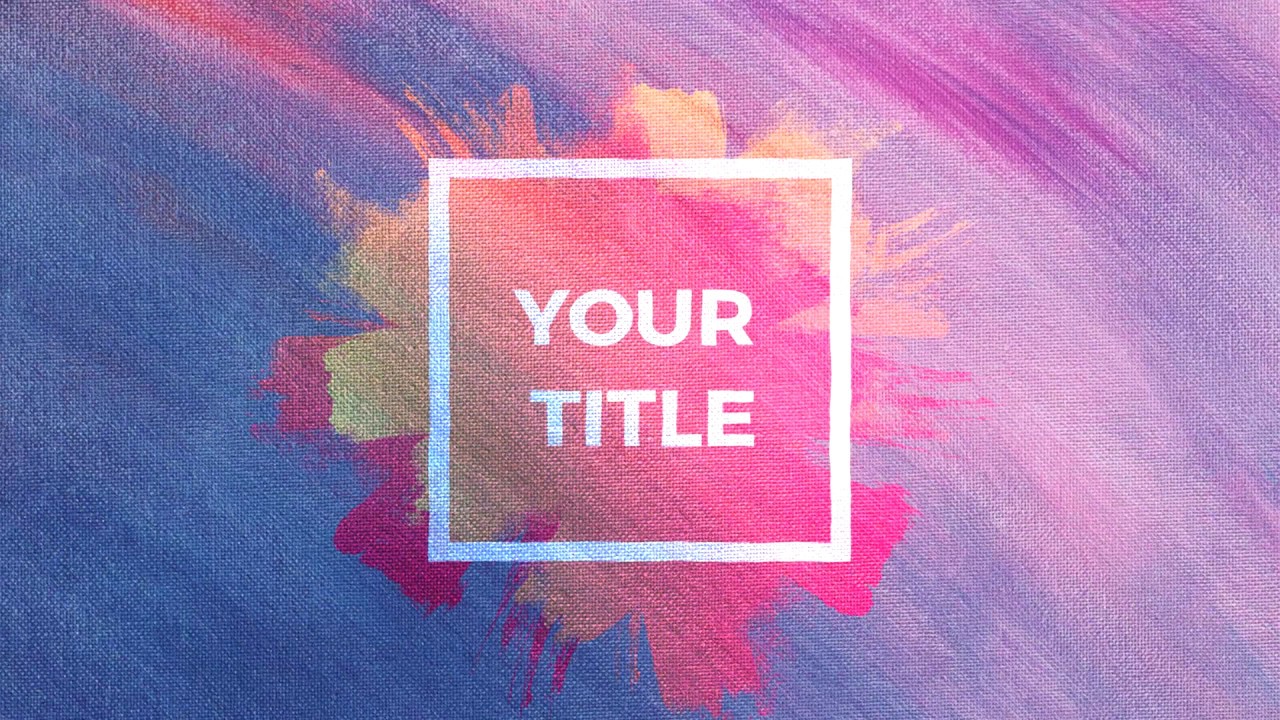 Arty Style Intro [FREE AFTER EFFECTS TEMPLATE] 4k