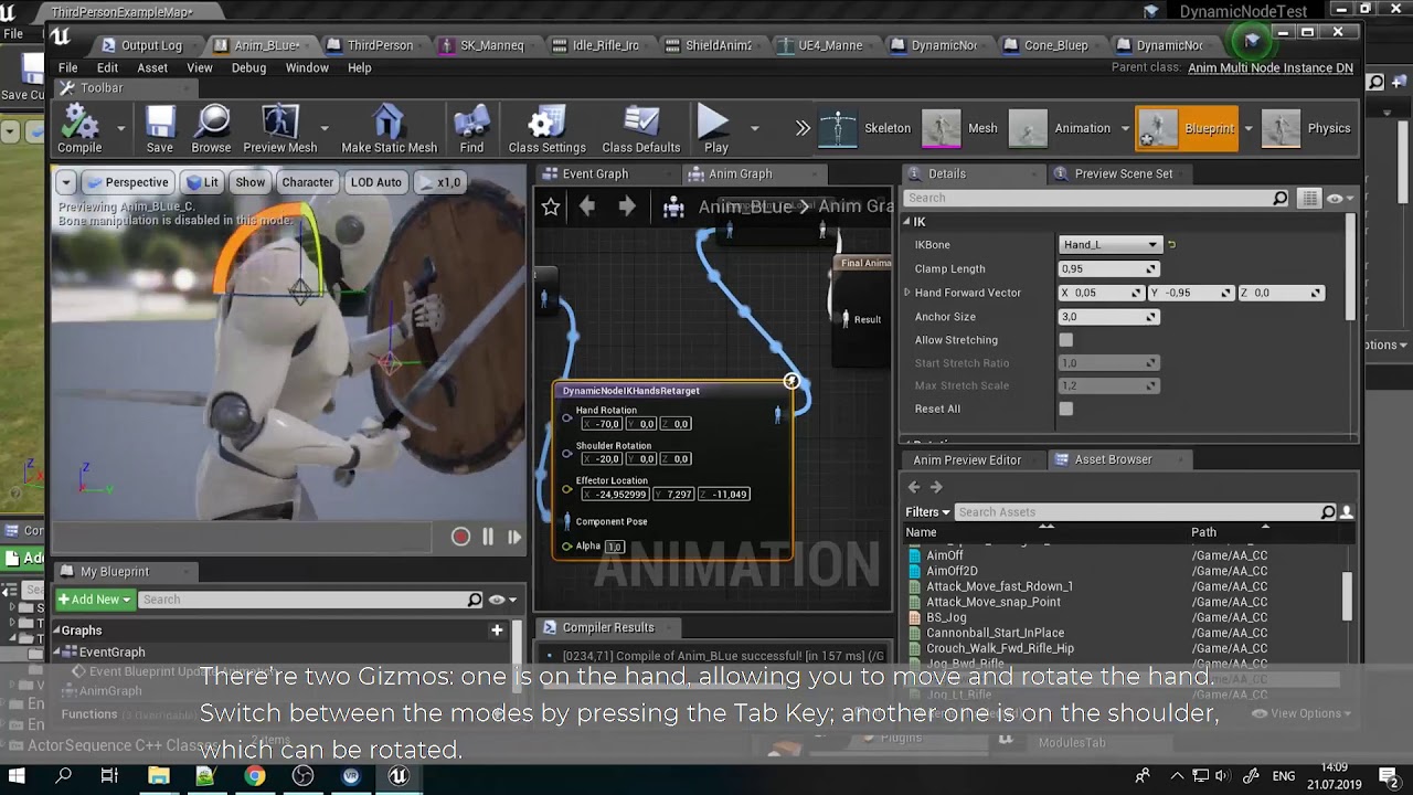 UE4 Animation retargeting Tutorial  - DynamicNode Plugin Part 6