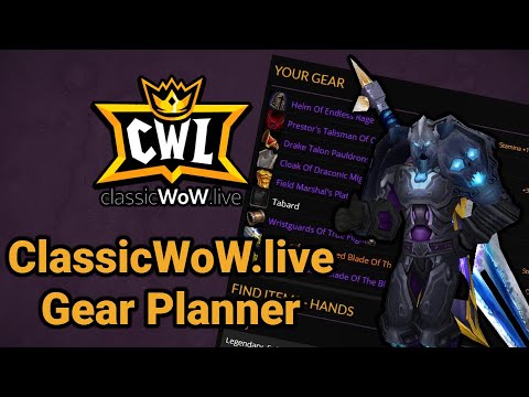 Introducing the ClassicWoW.live Gear Planner!