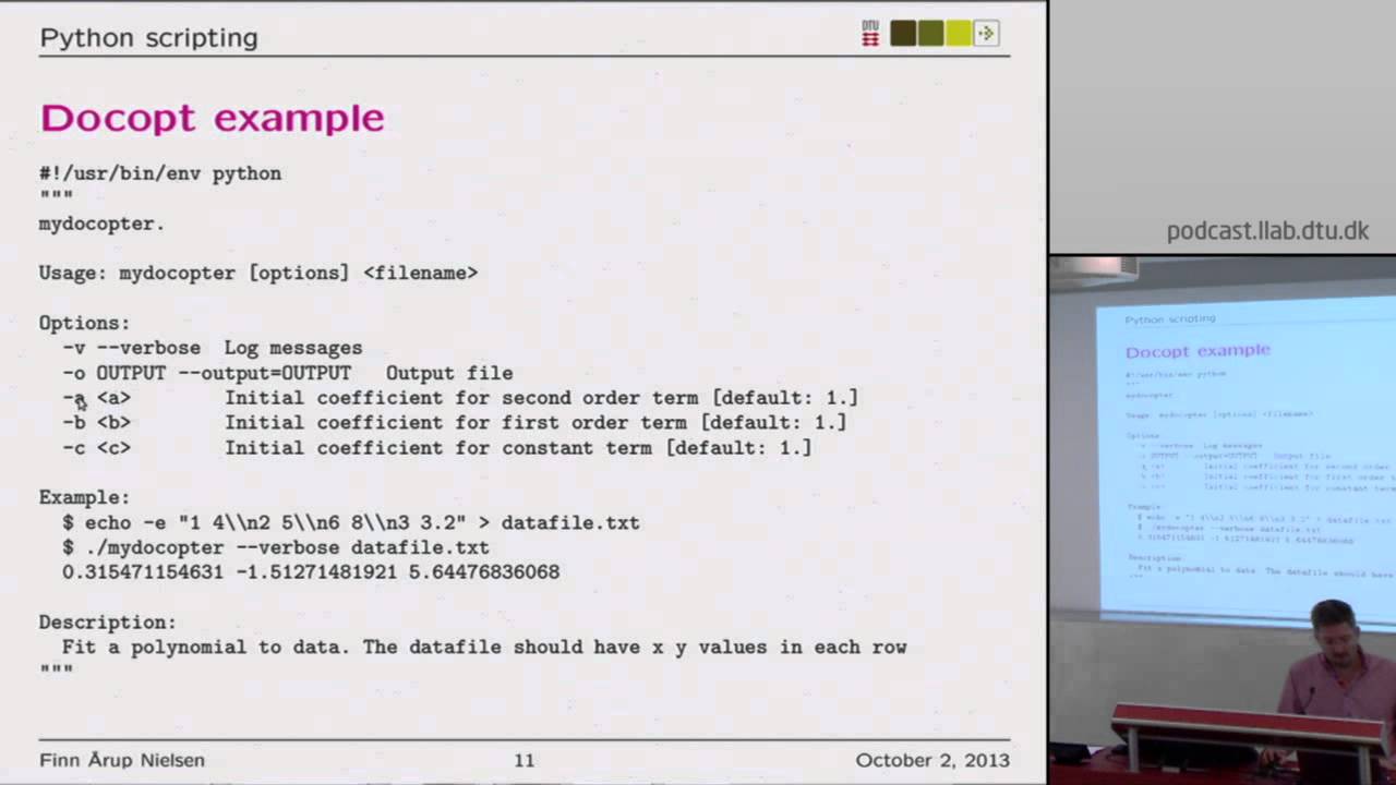 Python programming - scripting