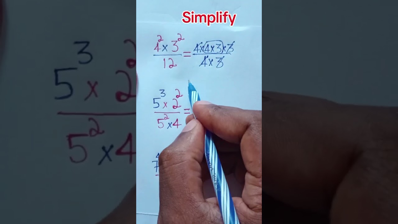Cool math tricks, math hacks simplifying, math problem #algebra #maths #mathematics #mathstricks