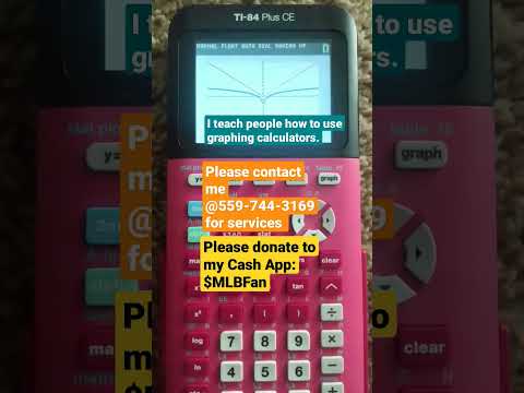 I teach people how to use graphing calculators. Please text me@ 559-744-3169. My Cash App is:$MLBFan