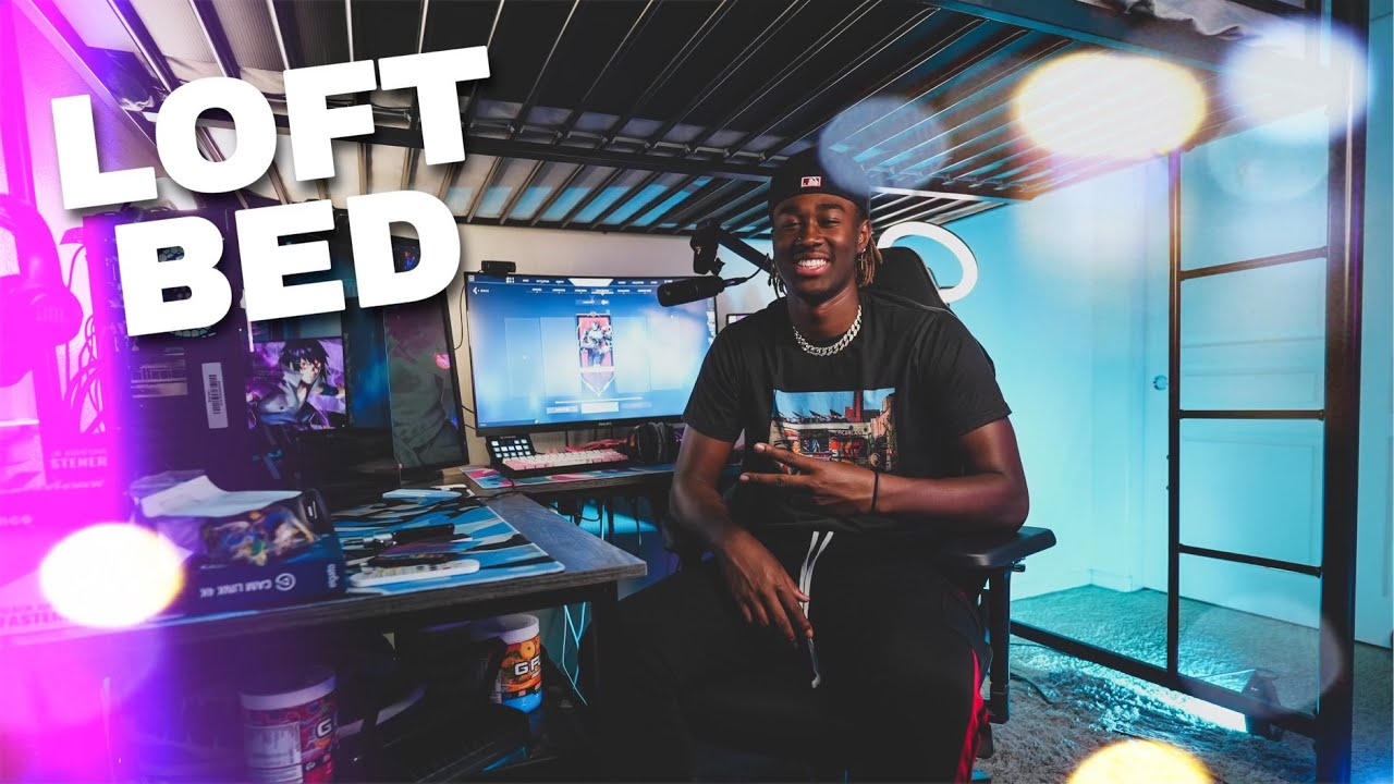 My 2021 Loft Bed Gaming Setup Tour