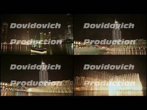 DUBAI, UAE - AUGUST 20, 2014: The Dubai Fountain is the world's largest choreographed fountain