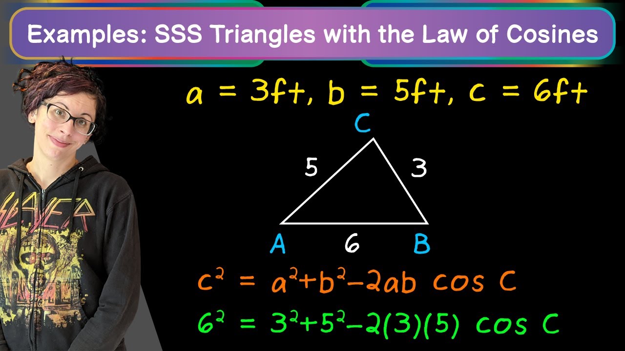 Examples: The Law of Cosines with an SSS Triangle