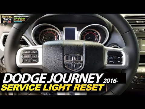 Dodge Journey 2016- Service Light Reset & Oil Life Reset
