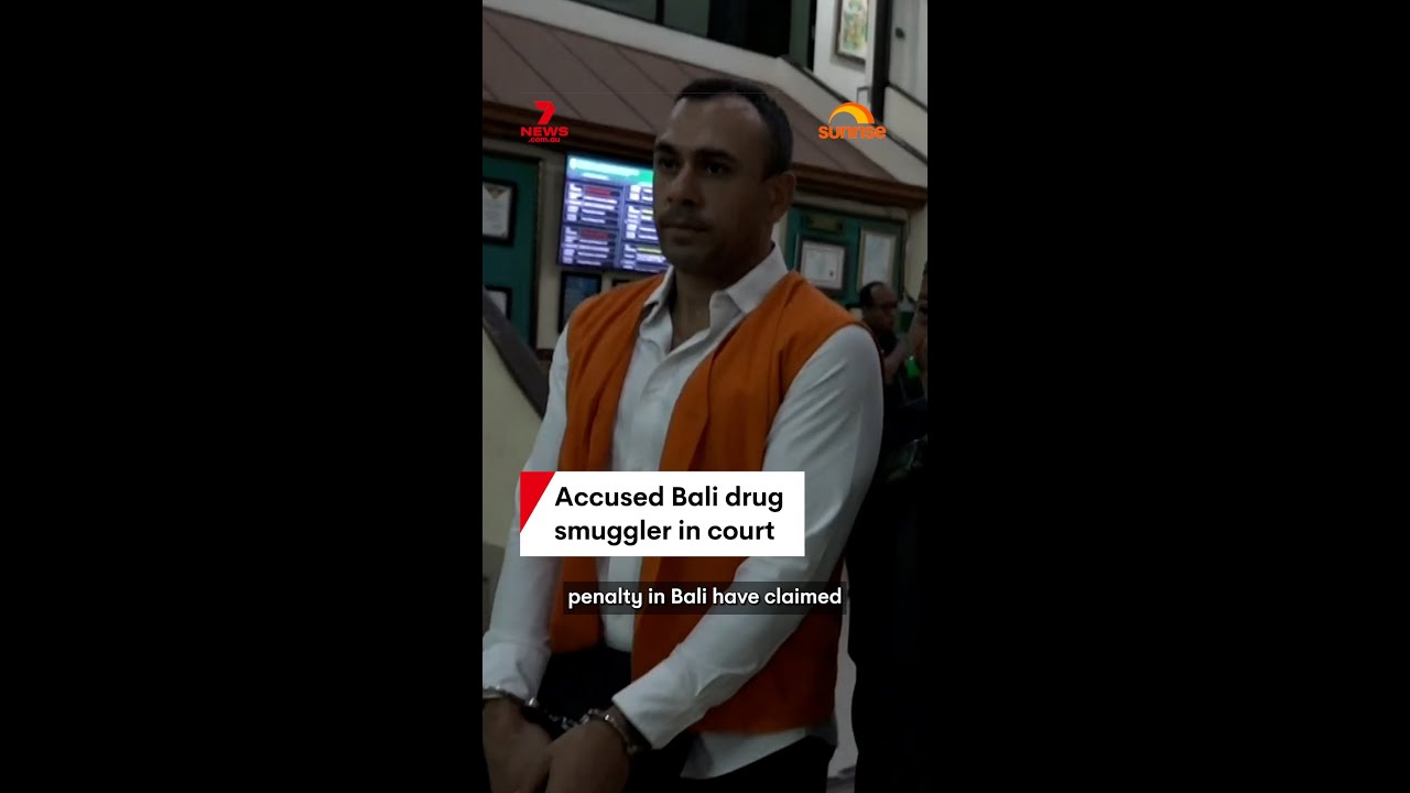 Accused Bali drug smuggler in court