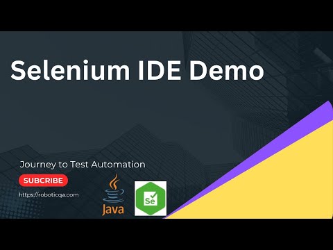 What is Selenium IDE? Selenium IDE installation and demo