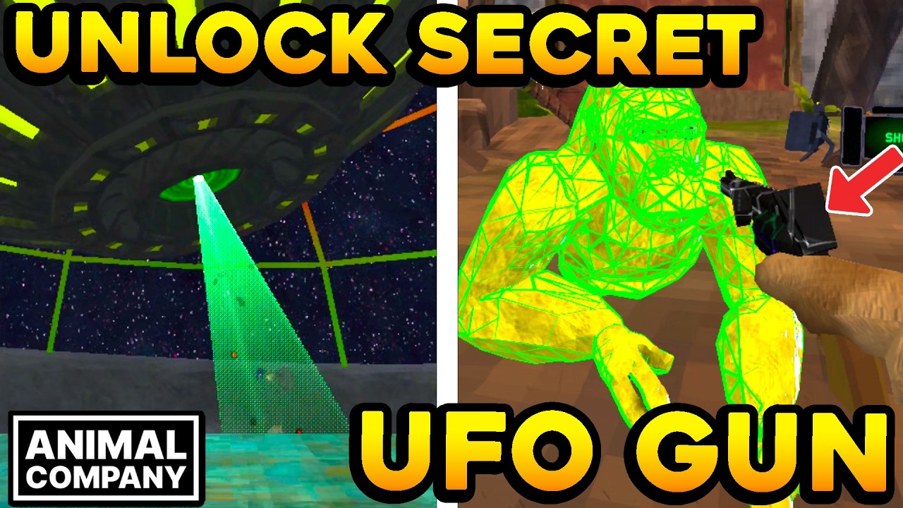 How To UNLOCK SECRET UFO GUN in Animal Company UPDATE...