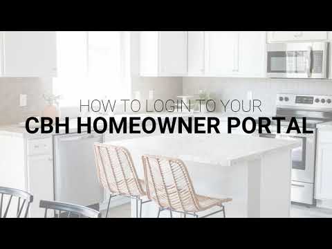 How to Login to the NEW CBH Homeowner Portal