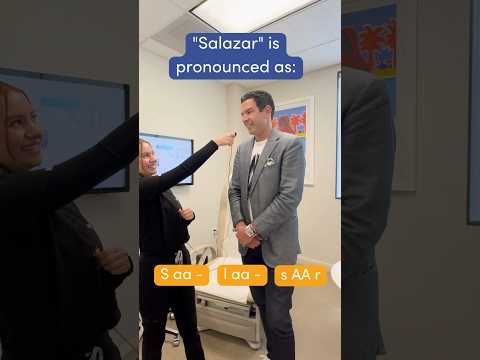 The Great Dr. Salazar Pronunciation Debate 👨⚕️
