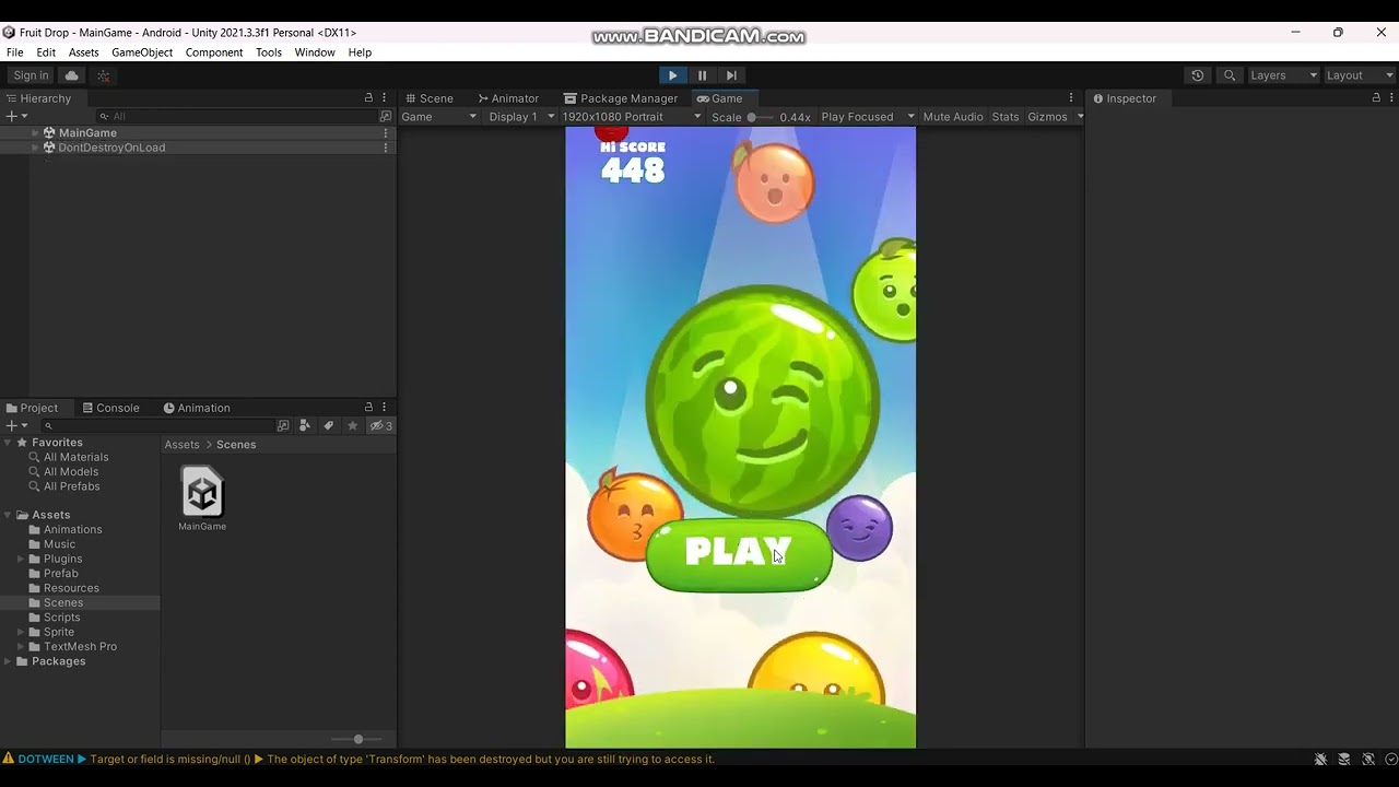 Watermelon Fruit Merge Puzzle Casual Unity Game Source Code #unity #unity3d #unitydev