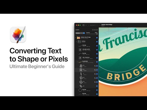 Converting Text to Shape or Pixels – The Beginner’s Guide to Pixelmator Pro