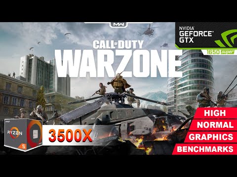Call of Duty Warzone : Amd Ryzen 5 3500X + GTX 1650 SUPER (High-Normal Graphics) Benchmarks Testing