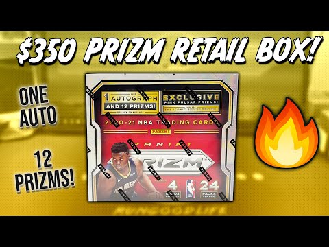 $350 RETAIL BOX! - π₯ 2020-21 PANINI PRIZM NBA π₯ - 1 Auto + 12 Color Prizms per Box! Lebron!