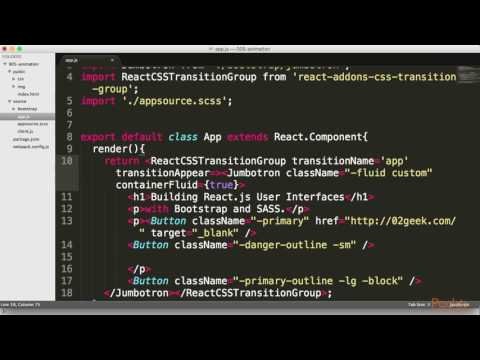 Learn Learning React js User Interfaces Animating in React with Add ons | packtpub com - Mind Luster