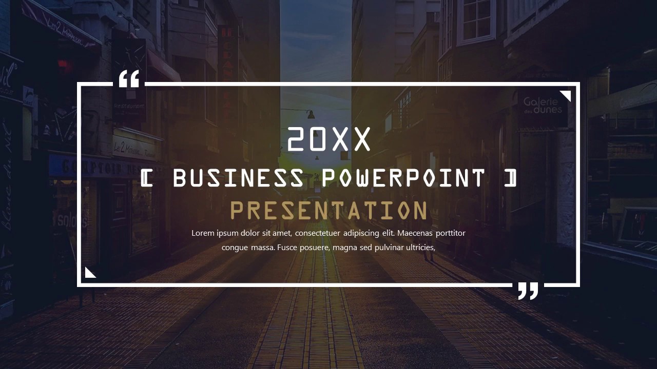 Modern business design PowerPoint