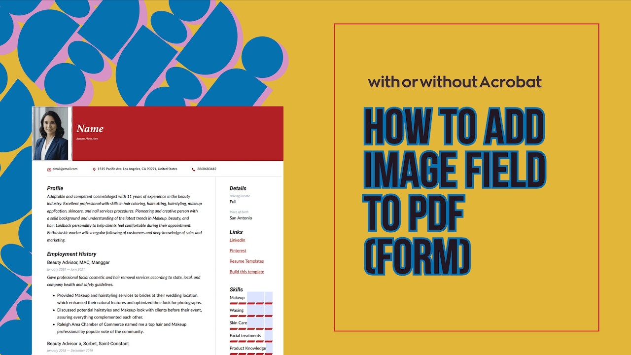 How to Add Image Field to PDF Form with or without Acrobat?