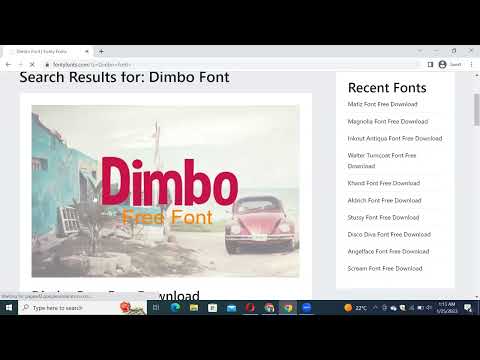 How to Download and Install Dimbo Font Free Download in Adobe Photoshop