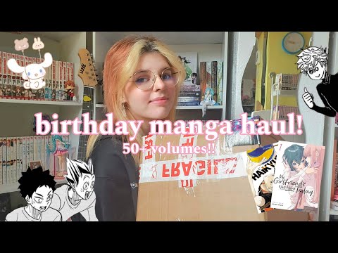 huge birthday manga haul! 🎀 50+ volumes, scifier & forbidden planet