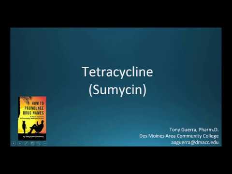 (CC) How to Pronounce tetracyline (Sumycin) Backbuilding Pharmacology