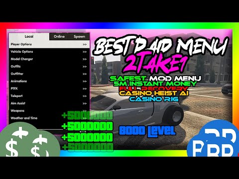 GTA V Online 1.50 PC 2Take1 BEST PAID MOD MENU | 5M Money + Casino Rig + Full Recovery | UNDETECTED