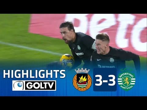 CON GOL DEL CAPITÁN 🇺🇾 | Rio Ave 3 - 3 Sporting CP | GOLES | Primeira Liga de Portugal