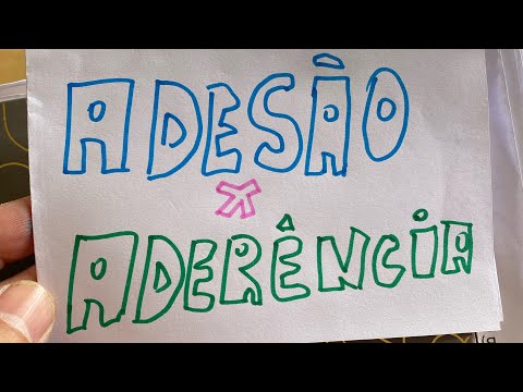 Uma pessoa tem adesão ou aderência? Existe diferença? 🧐🧐