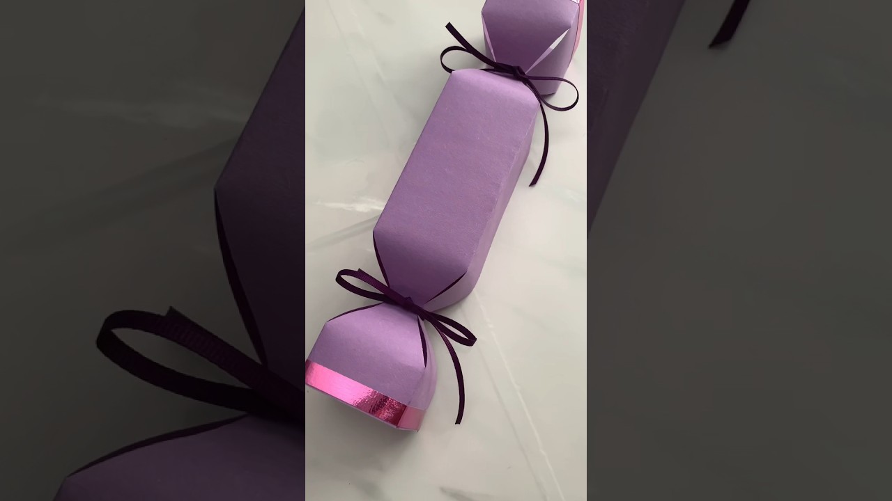 Candy-Shaped Favor Boxes 🎁#favorbox #giftbox #diy #wrapping #candyshapedbox #candy #shorts #craft