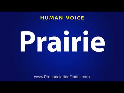 How To Pronounce Prairie
