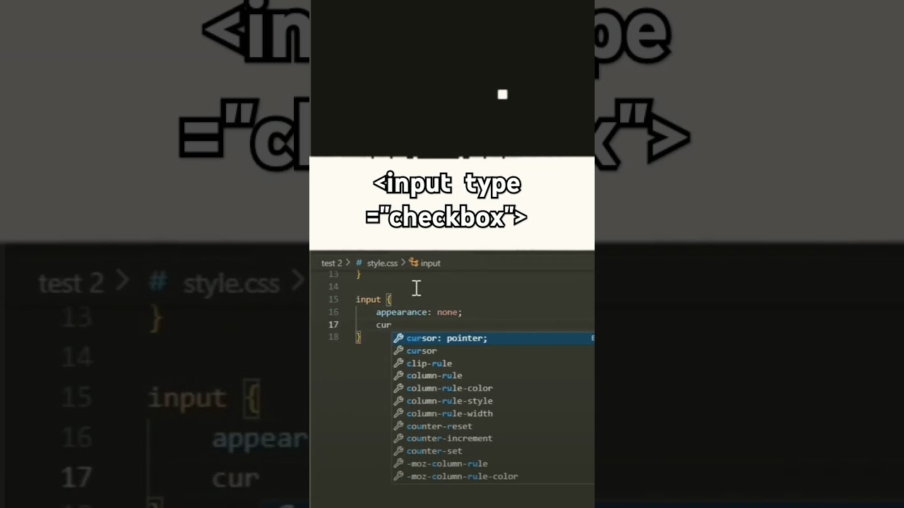 input type checkbox☑️ #HTML #CSS #inputtype#coding#webdev