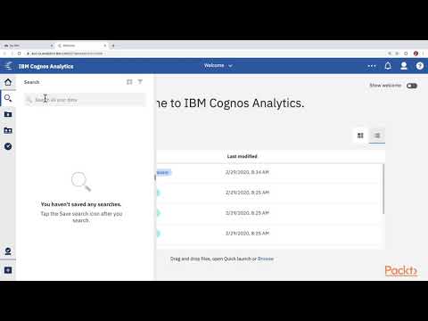 Learn First Guide to Dashboards using IBM Cognos Analytics v11 1 R5 Welcome Portal | packtpub ...