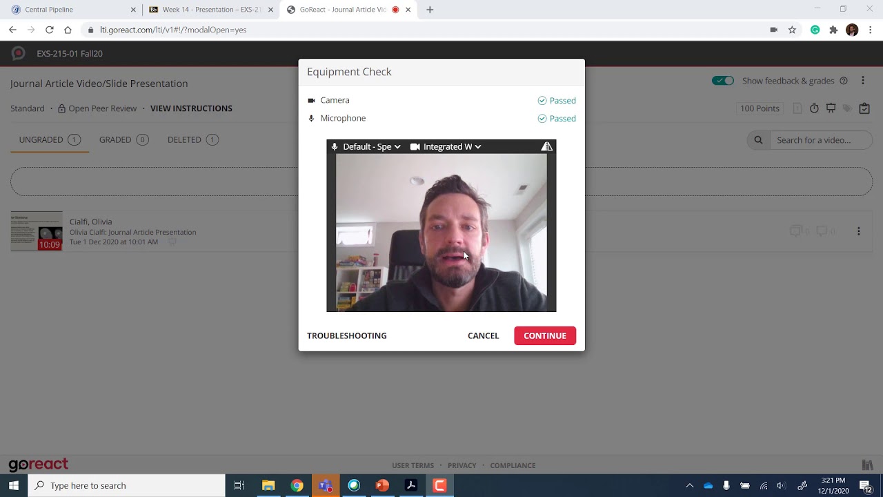 Using GoReact to Record your Presentation
