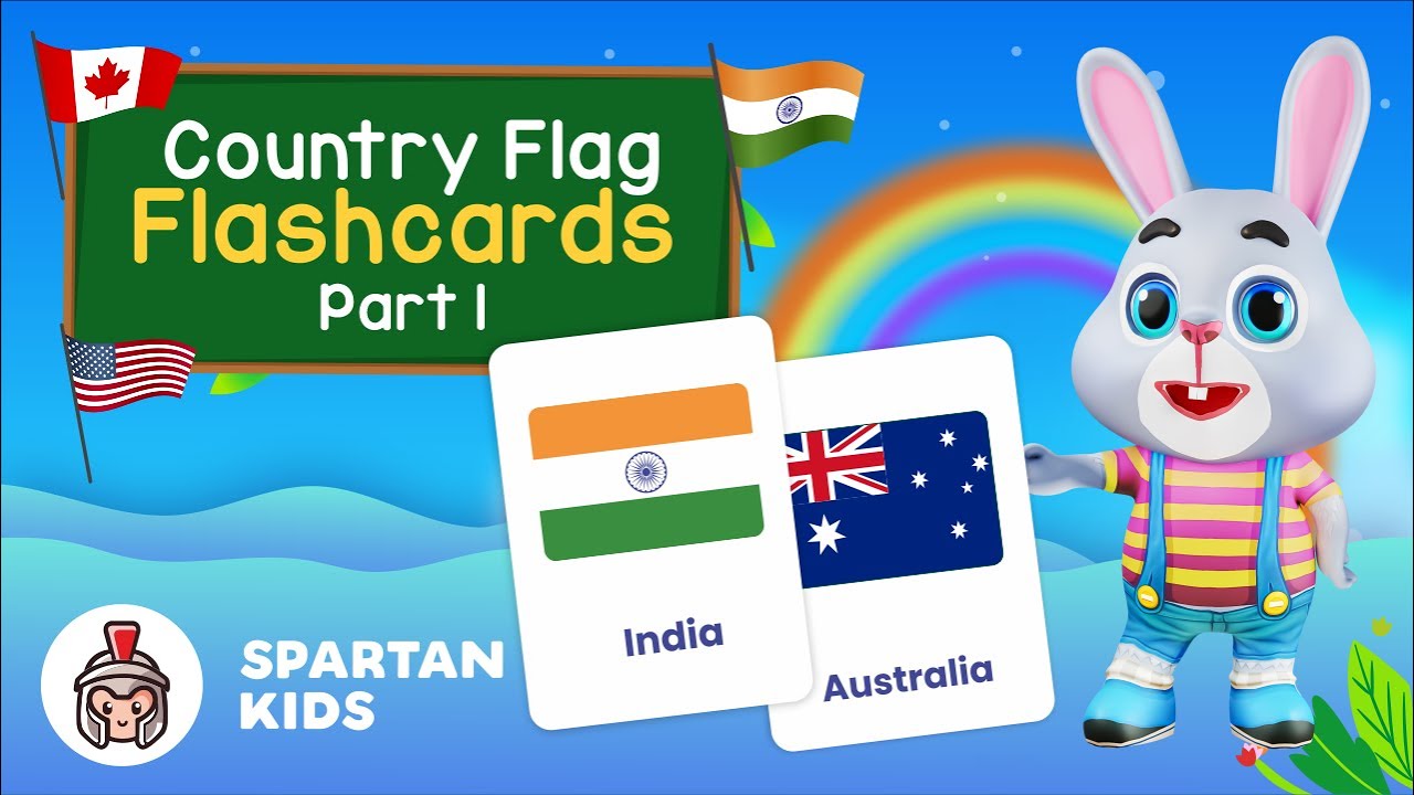 Learn Country Flags of The World | Country Flags Flash Cards | With Poppy