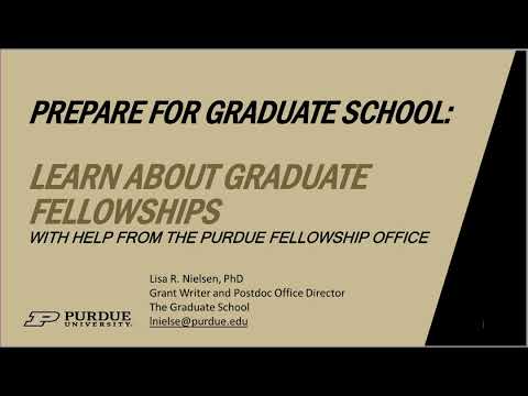 Prepare for Graduate School: Learn about Graduate Fellowships